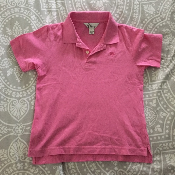 Lilly Pulitzer | Shirts & Tops | Lilly Pulitzer Vintage Girls Pink Polo ...